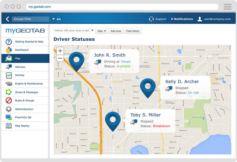 GPS Tracking Software and Fleet Management - GoGPS